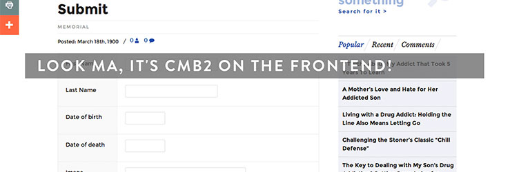 Use CMB2 to Create a New Post Submission Form - WDS