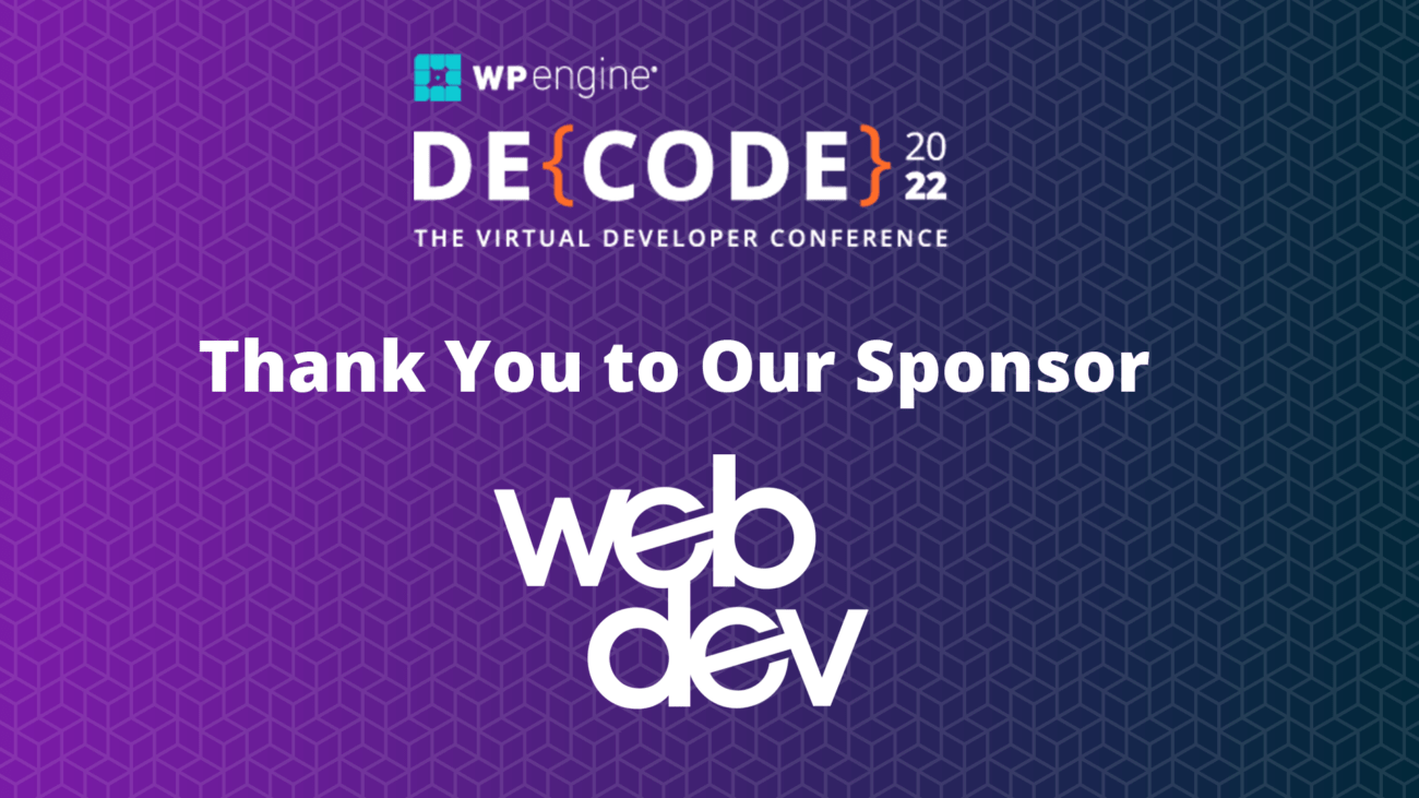 Don't Miss DE{CODE} 2022 - WebDevStudios